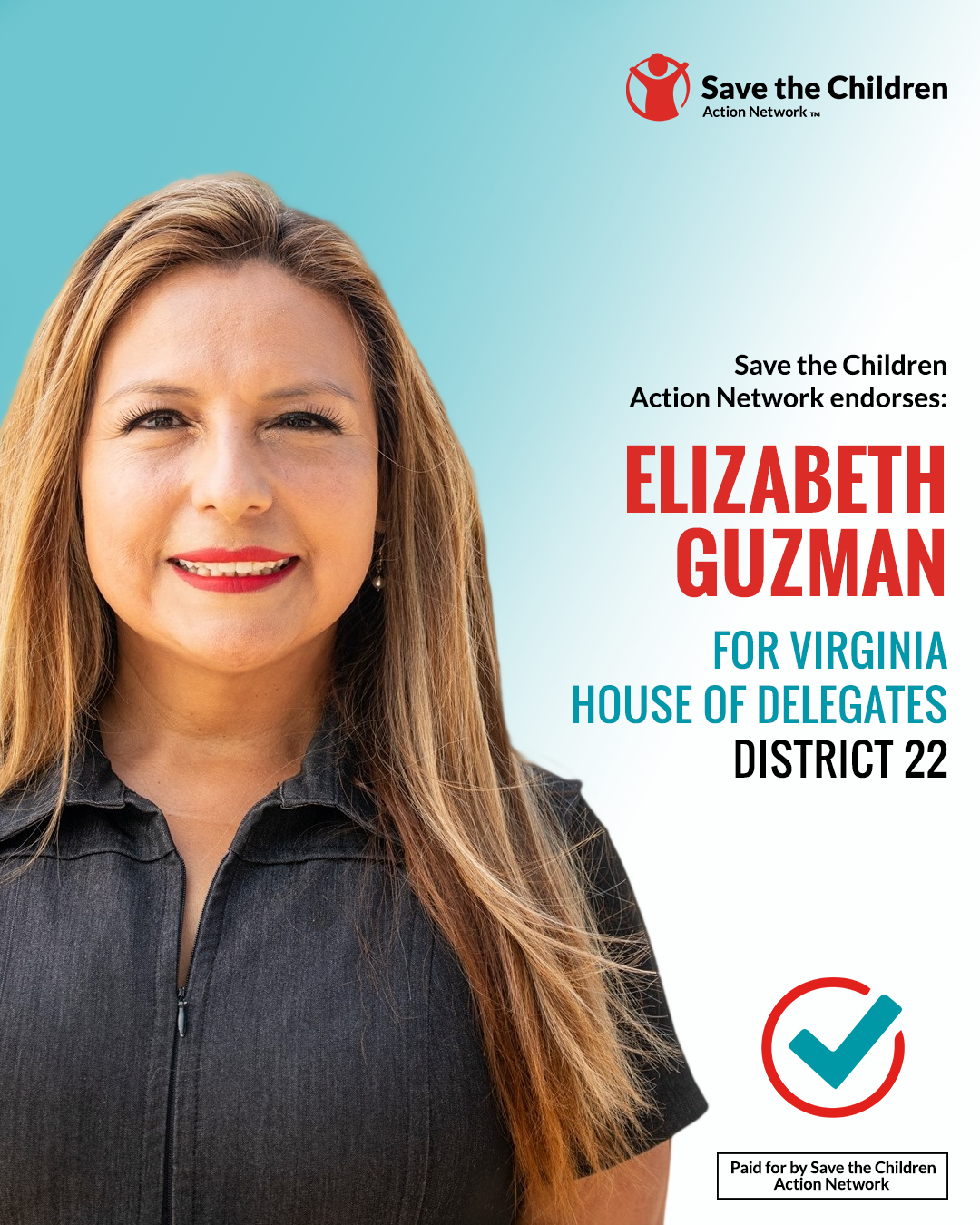 Vote Elizabeth Guzman for House of Delegates District 22
